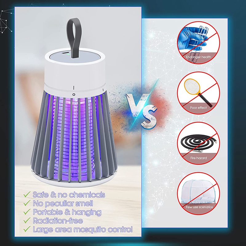 Electric Bug Zapper for Indoors Outdoor Fly Zapper Mosquito Trap LED ...