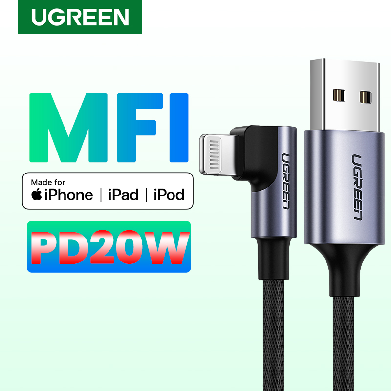 UGREEN MFI สายชาร์จไอโฟน USB A to Lightning Cable Apple Charging Cable ...