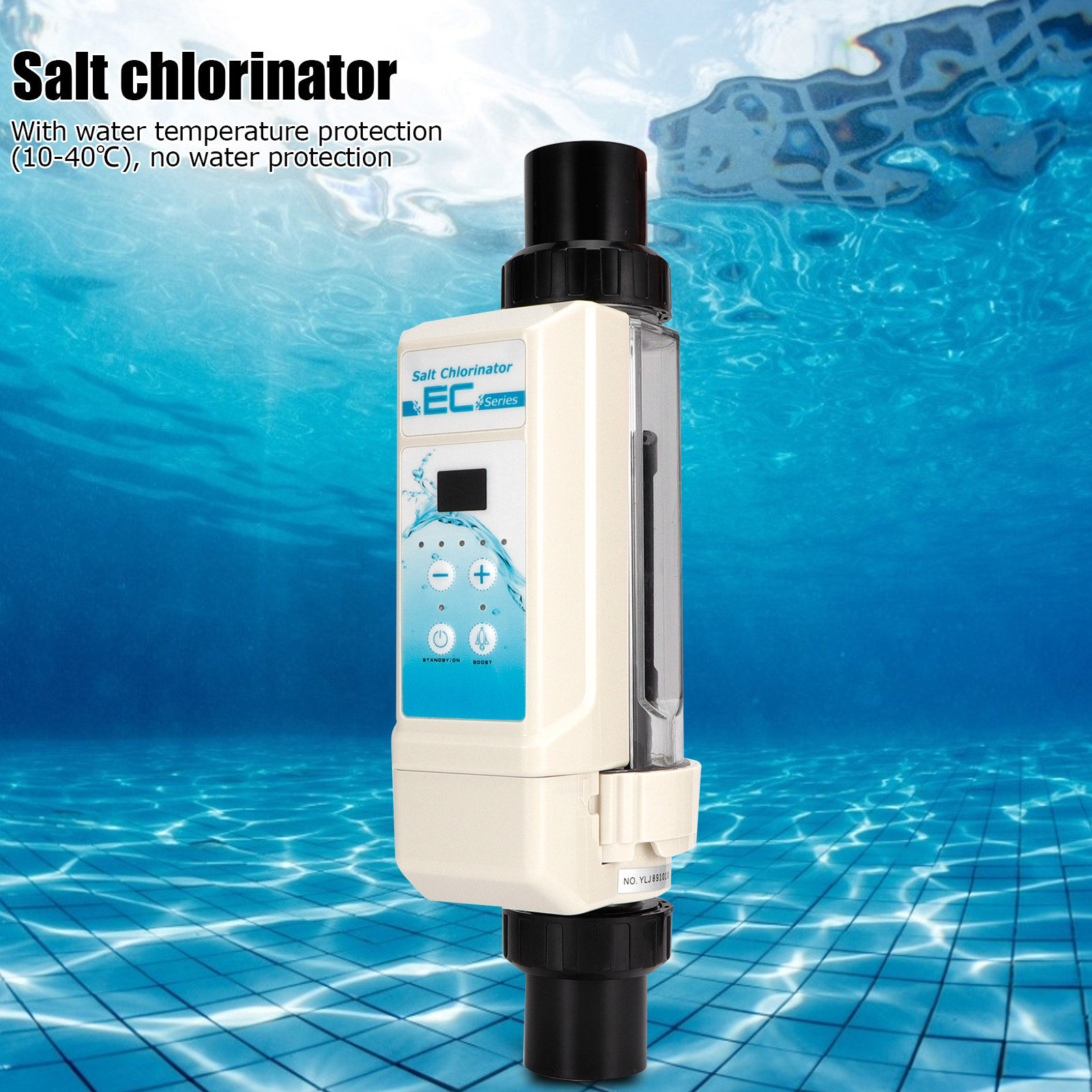 EC20 20g/H SPA Chlorine Generator Electrolyzer Swimming Pool Salt Chlorinator 100-240V | Lazada ...