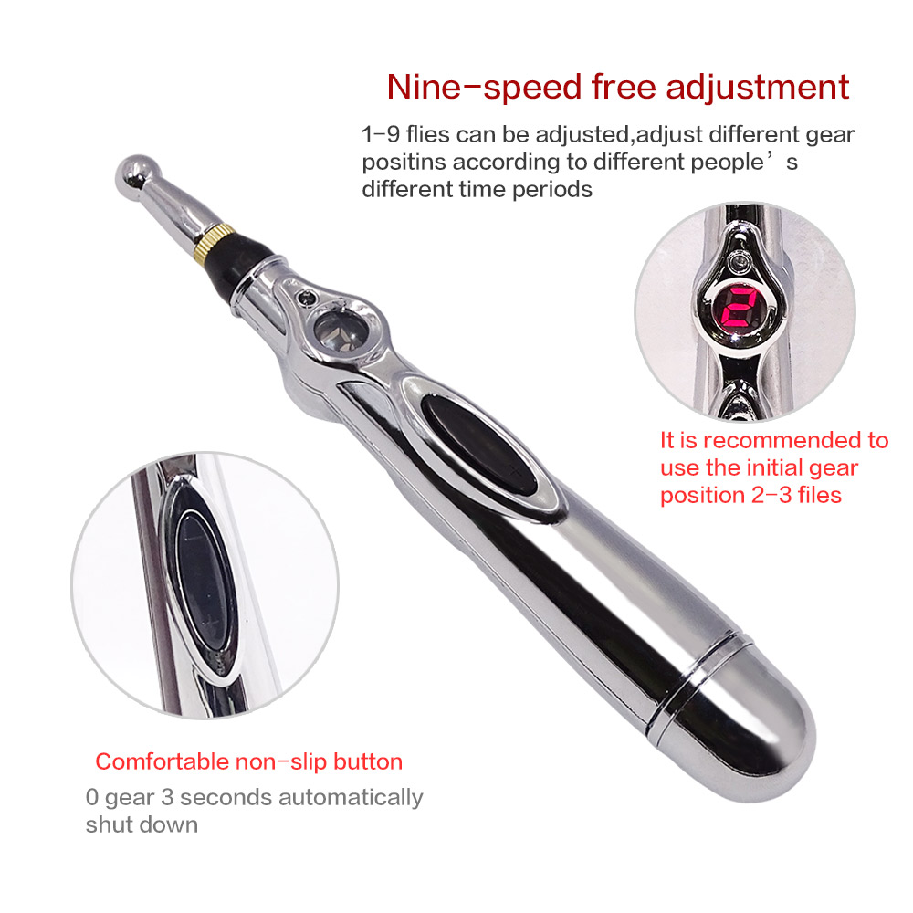 5-Head Acupuncture Pen Electronic Acupuncture Point Detector Meridian ...