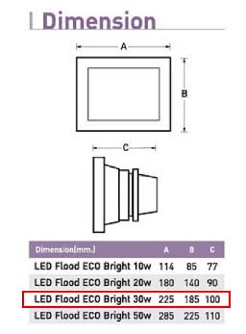 สปอร์ตไลท์แอลอีดี LED Spot Light LED 30W Eve แสงขาว รุ่น COB 1 ตัว ประกันสินค้า 30วัตว์ ...