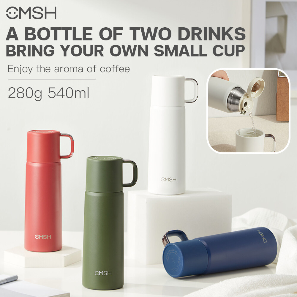 CMSH กระติกน้ำเก็บความร้อนพร้อมฝาครอบที่เป็นถ้วยน้ำ Thermos Tumbler 540ml - TKK THAILAND - ThaiPick