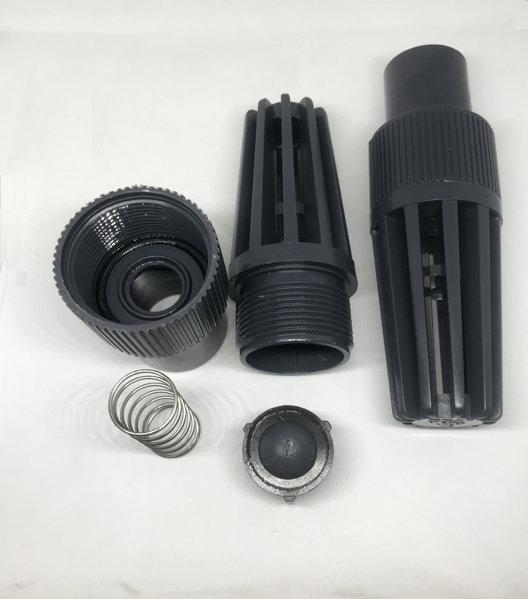 Upvc Era ฟุตวาล์ว แบบเกลียว Thread สีเทา Footvalve วาล์วหัวกระโหลก ขนาด