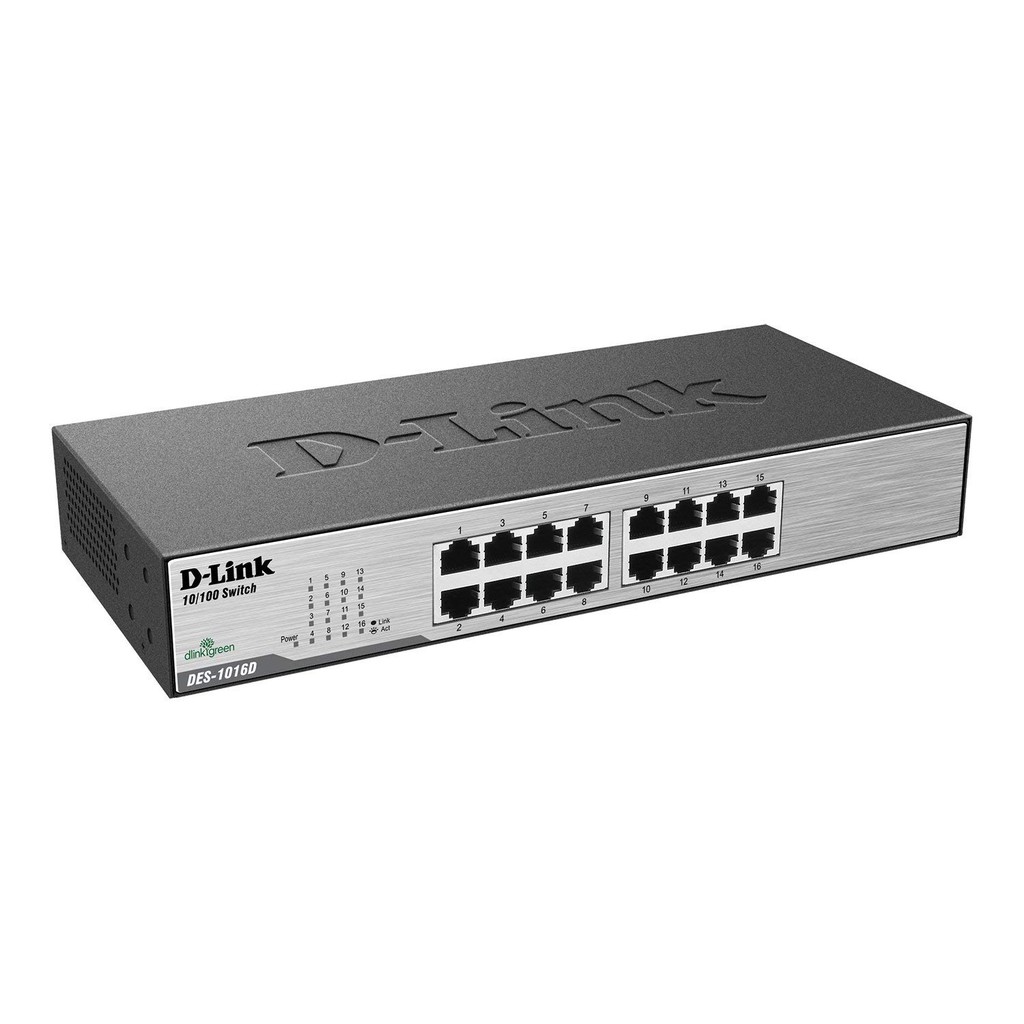 SWITCH HUB (สวิตซ์ฮับ) D-LINK 16 PORTS FAST PORT (DES-1016D) Warranty ...