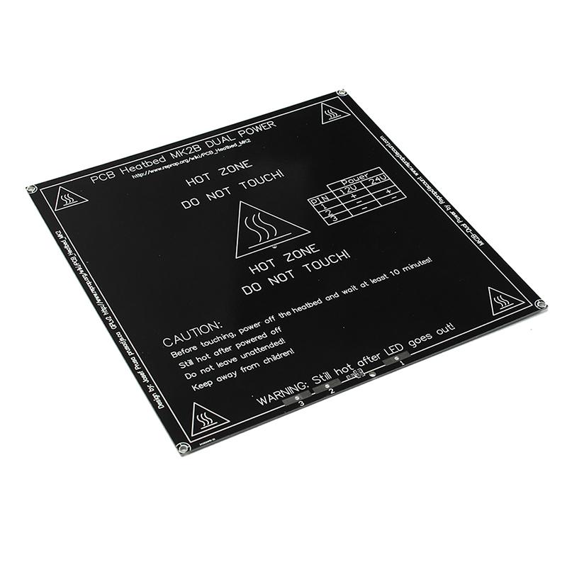 3D Printer Heatbed MK2B Dual Power PCB Hot Plate Bed for Prusa & Mendel ...