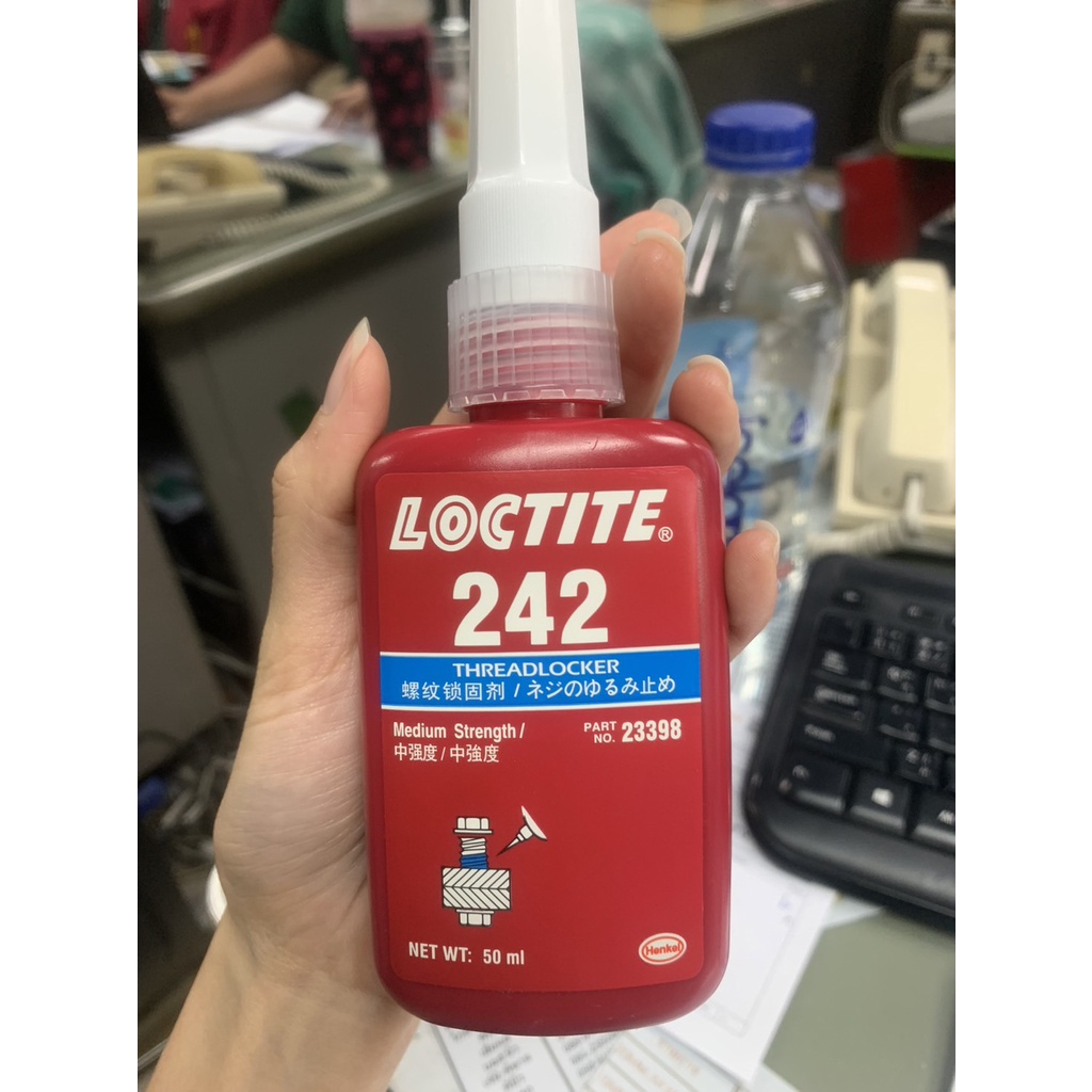 LOCTITE 242 น้ำยาล็อคเกลียวแบบถอดได้ THREADLOCKER #242 ขนาด 50ML. ของ ...