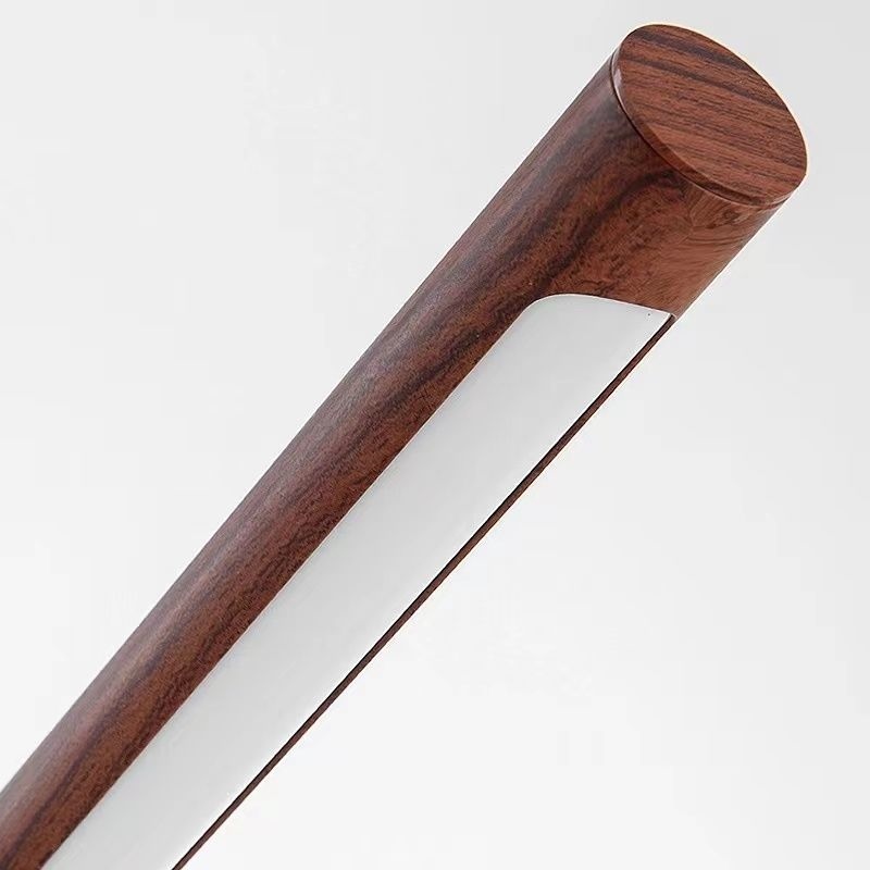 Italian designer wood desk lamp complex Nordic bronze contracted eye ...