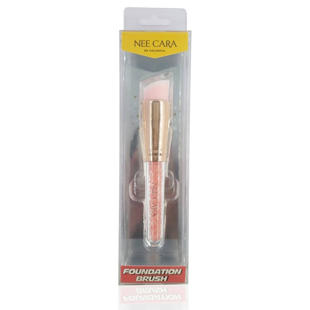 NEE CARA PINK CRYSTAL BRUSH (N818) neecara นีคาร่าแปรงแต่งหน้า พิงค์ ...