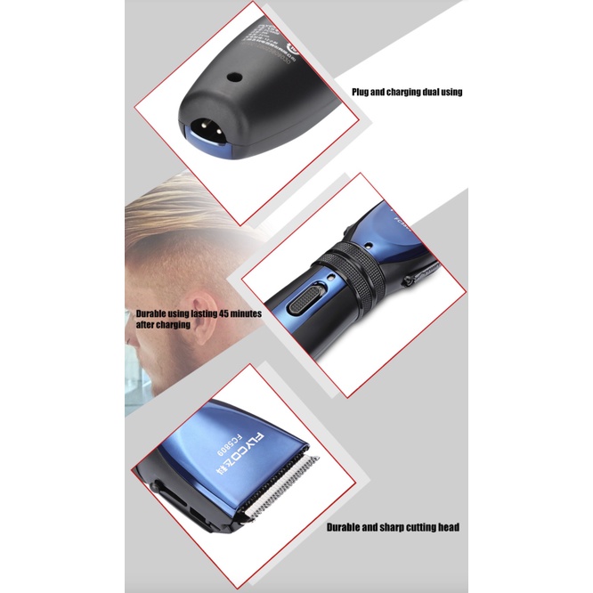 [ ส่งเร็ว 1 วัน ] FLYCO Electric Hair Clipper ปัตตาเลี่ยนไร้สาย ปัตตา ...