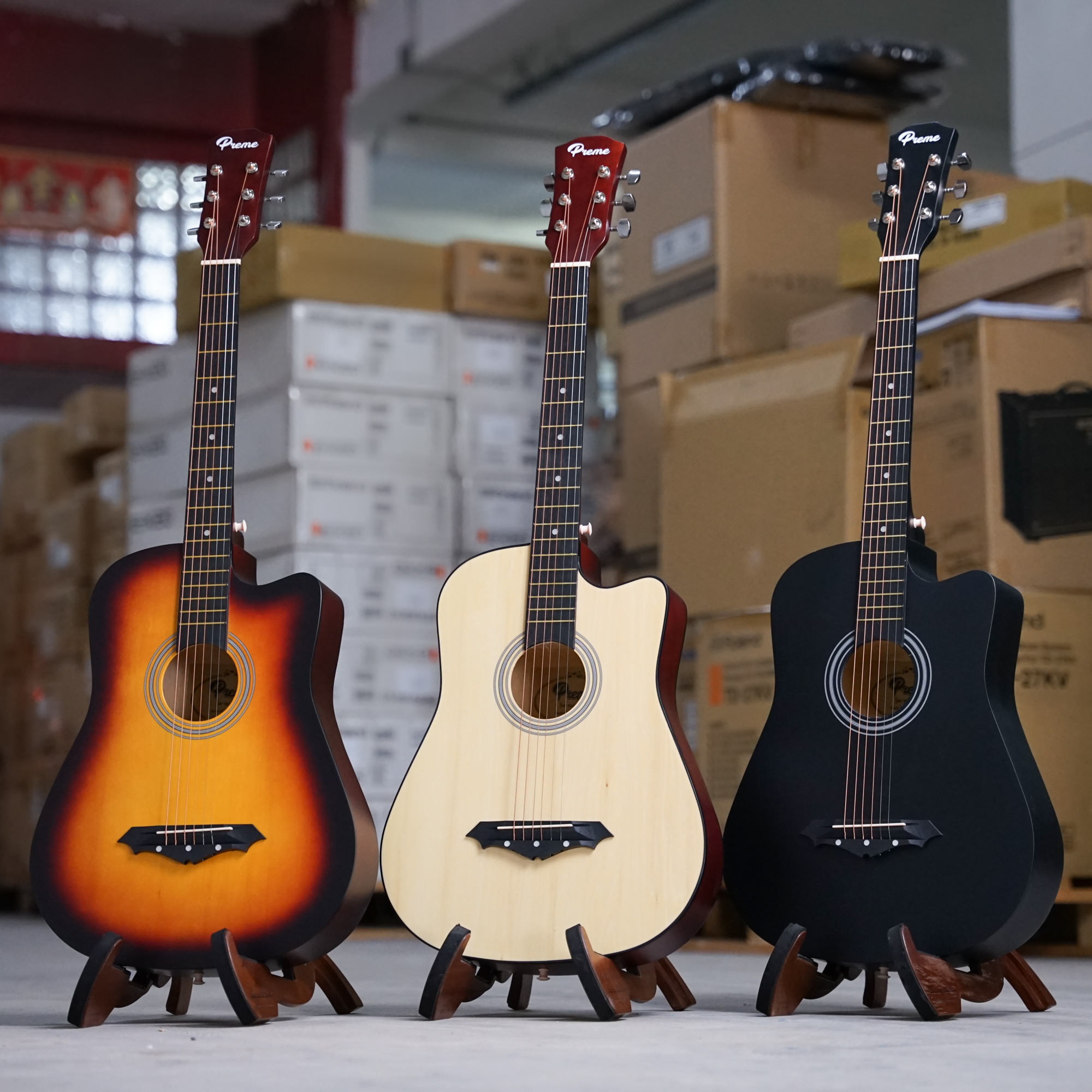 Preme G38C กีต้าร์โปร่ง 38 นิ้ว Original ของแท้ ส่งทุกวัน เล่นง่าย ไม่ ...