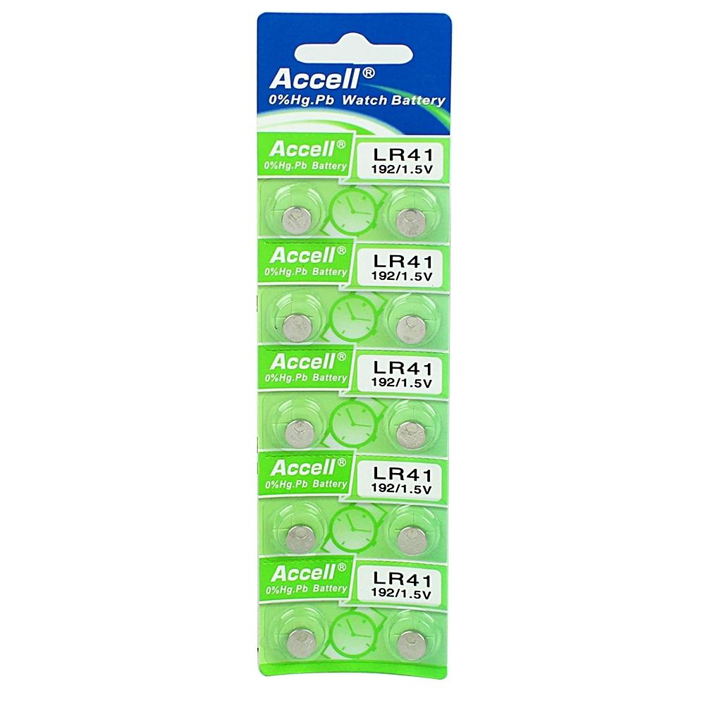 ถ่านกระดุม ถ่านนาฬิกา LR41 1921.5V lr41 Accell Watch Battery ถ่านกลม ...