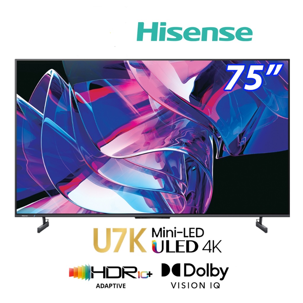 Hisense 75 นิ้ว รุ่น 75U7K Mini-LED ULED 4K TV | Lazada.co.th
