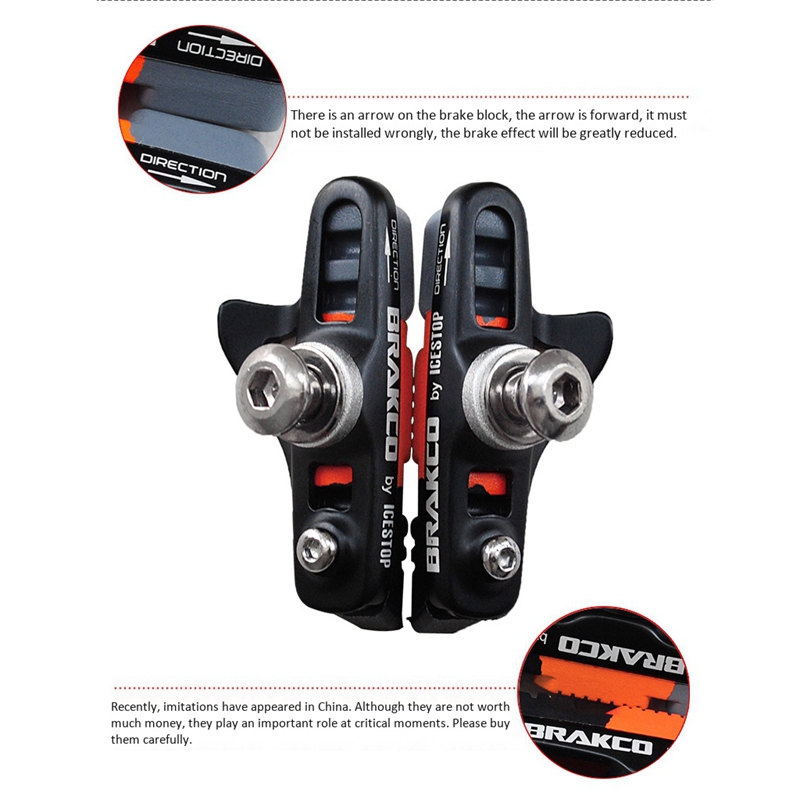 BRAKCO Road Bike Brake Pads Bicycle C Brake Pad Bicycle Parts - MixASale