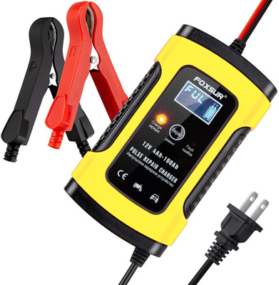Automatic 12V 5A Car Battery Charger Lead-Acid GEL AGM Wet Calcium Deep ...