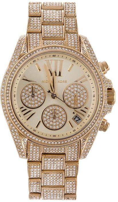 Michael Kors Cooper Chronograph Silver Dial Stainless Steel Ladies ...