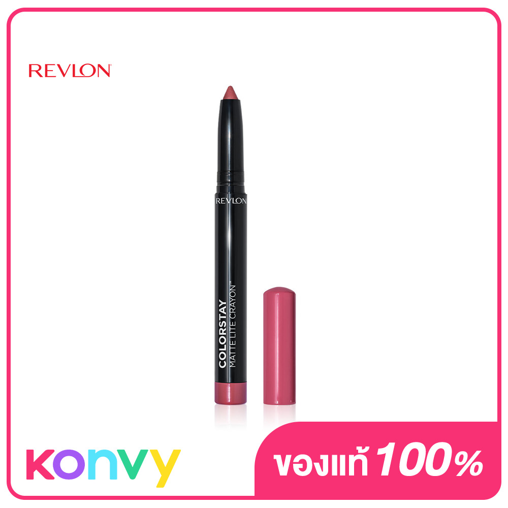 REVLON Colorstay Matte Crayon 1.4g #004 Take Flight เรฟลอน ลิปสติกแบบแท่งดินสอเนื้อแมทสีชัด ติด ...