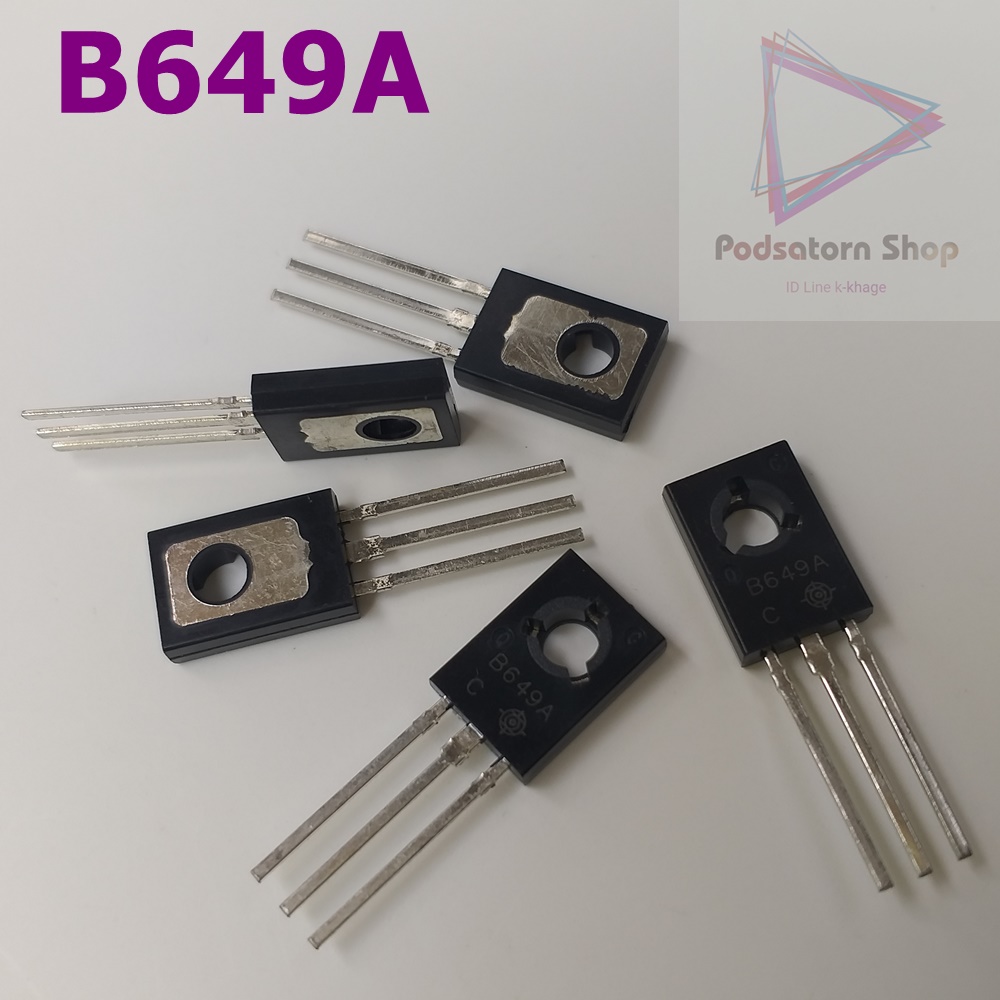 5Pcs B649A, B649, 2SB649A, 2SB649A PNP Transistor TO-126MOD จำนวน 5 ตัว ...