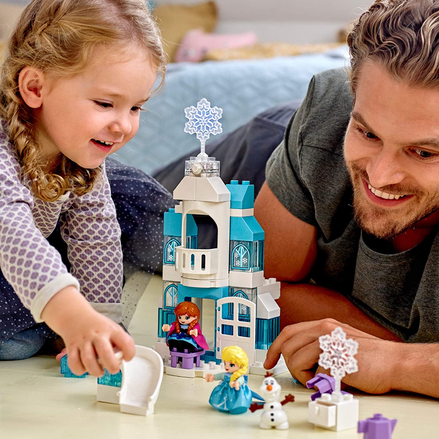 LEGO DUPLO Disney Princess Frozen Ice Castle 10899 Building Toy with ...