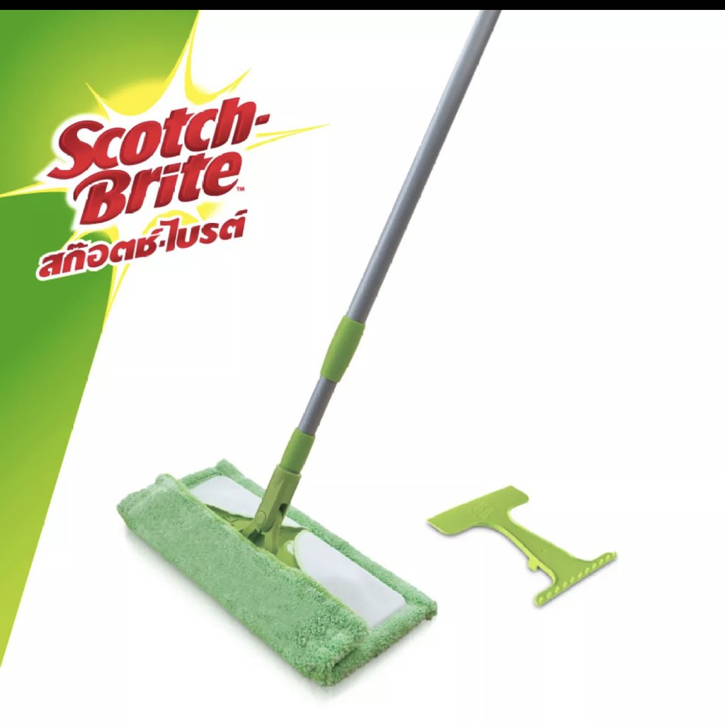 3m 3M Scotch-Brite® FLAT MOP MICROFIBER สก๊อตช์-ไบรต์® ม็อบดันฝุ่นไมโคร ...