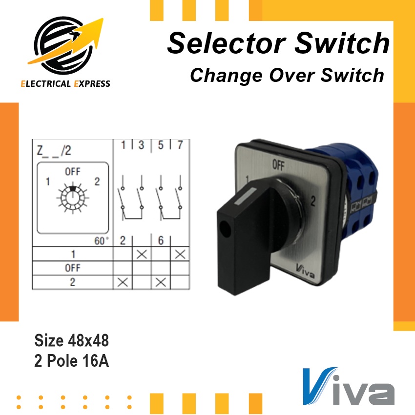 *Clearance Sale* VIVA ซีเล็คเตอร์สวิตช์ (Selector Switch) รุ่น Z16/2.48 ...