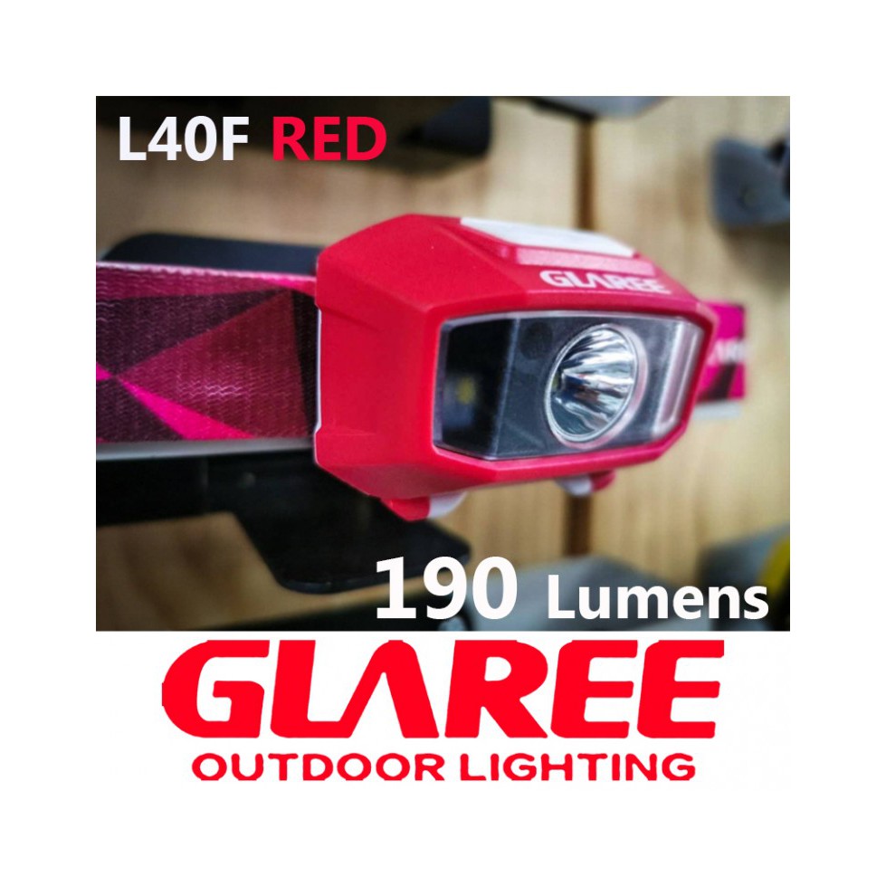 GLAREE Headlamp 190 Lumen ไฟฉายคาดหัวรุ่นใส่ถ่าน | Lazada.co.th