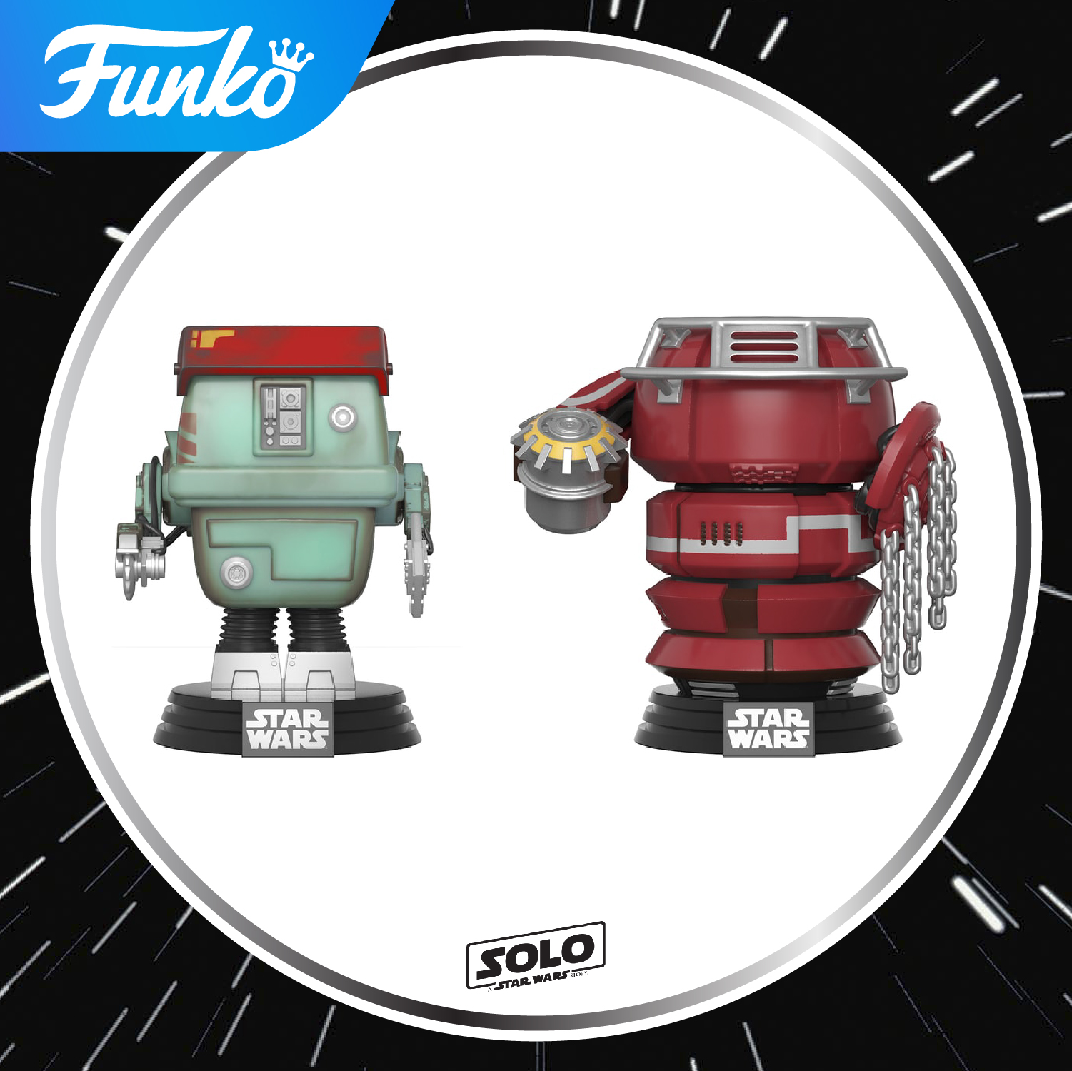 Funko Pop! Star Wars : Han Solo - Fighting Droids (2pack) Exclusive ...