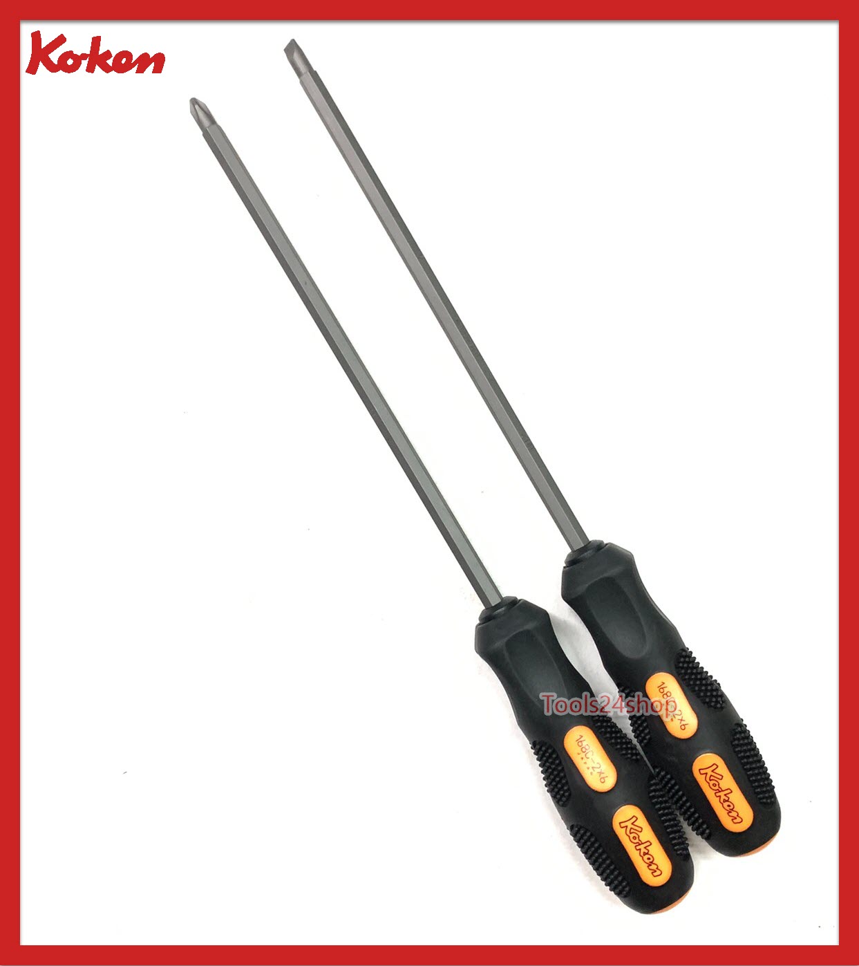 KOKEN ไขควงหัวสลับ แบน-แฉก No.168C-2x6 - TOOLS24SHOP - ThaiPick