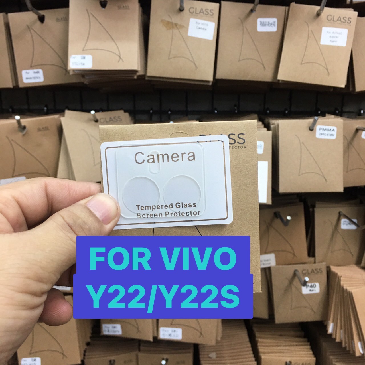 VIVO Y22/Y22S วีโว่ (2.5D) ฟิล์มกันรอย ฟิล์มกระจกกันรอย ฟิล์มกันรอยเลนส์กล้อง แบบใส (LENS ...