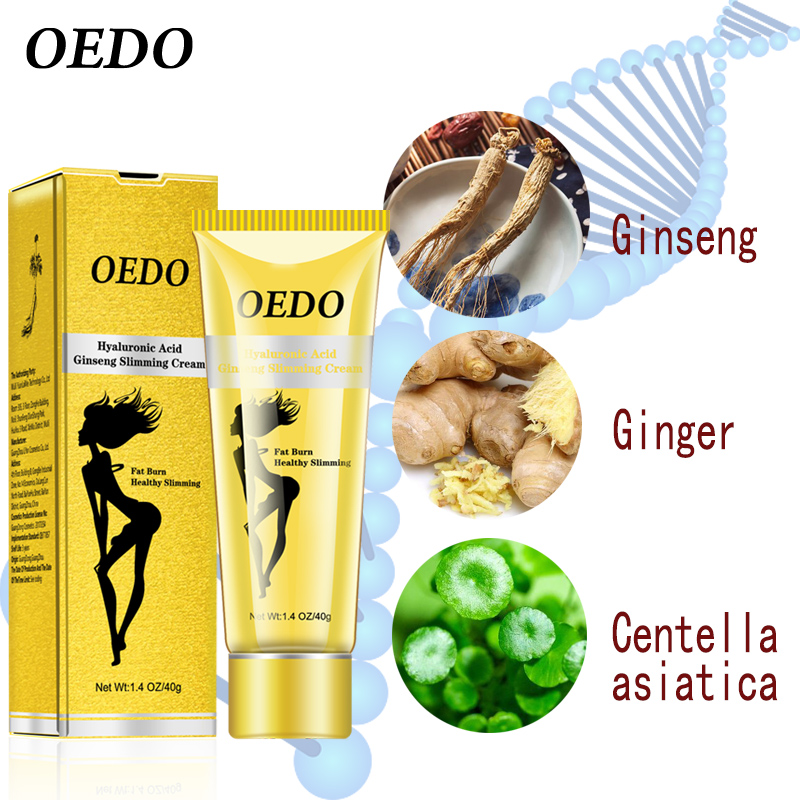 OEDO Hyaluronic Acid Ginseng Slimming Cream Reduce Cellulite Lose ...