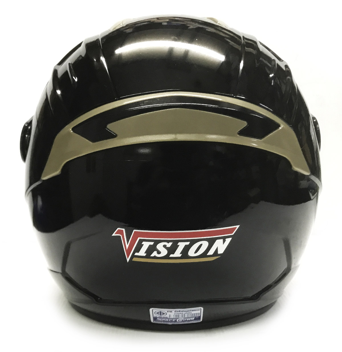 (ส่งฟรีทุกใบ) SPACE CROWN หมวกกันน็อค รุ่น VISION มีครบทุกสี - Somboon ...