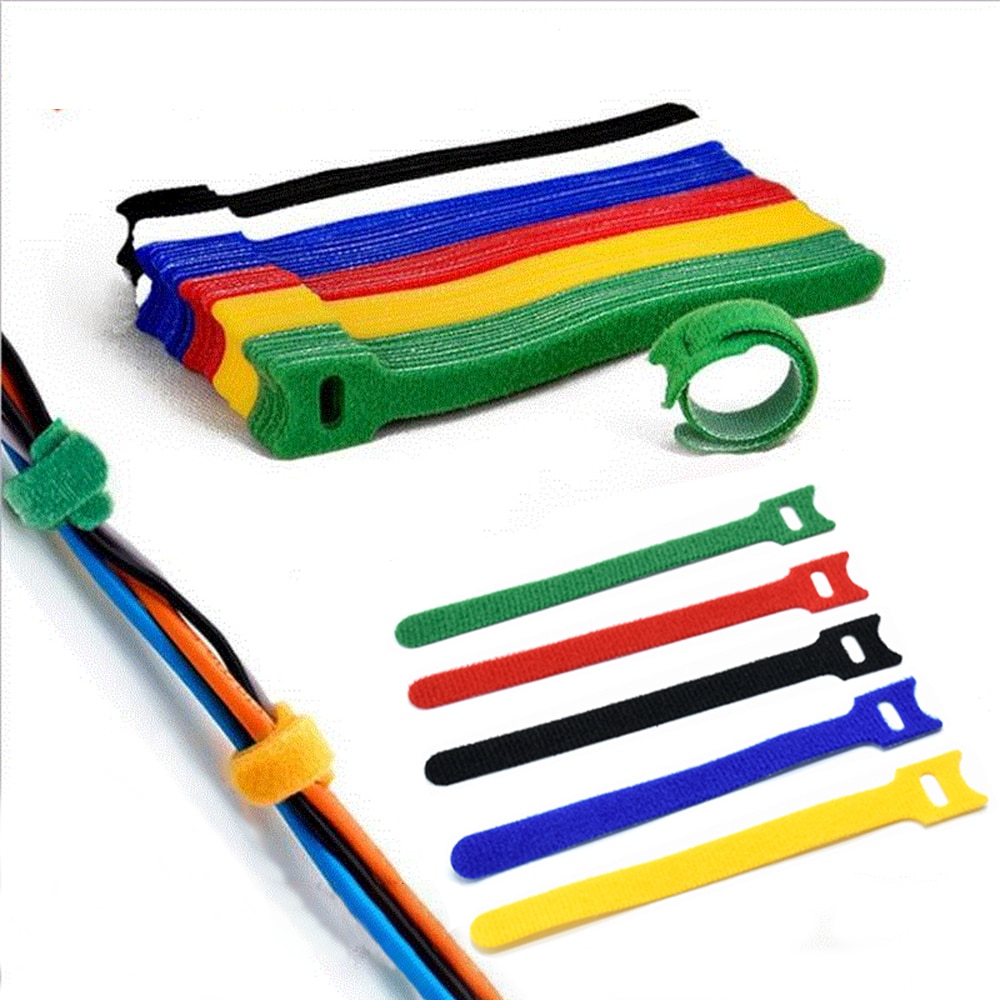 T-type cable Velcro cable tie line reusable line organizer cable line ...