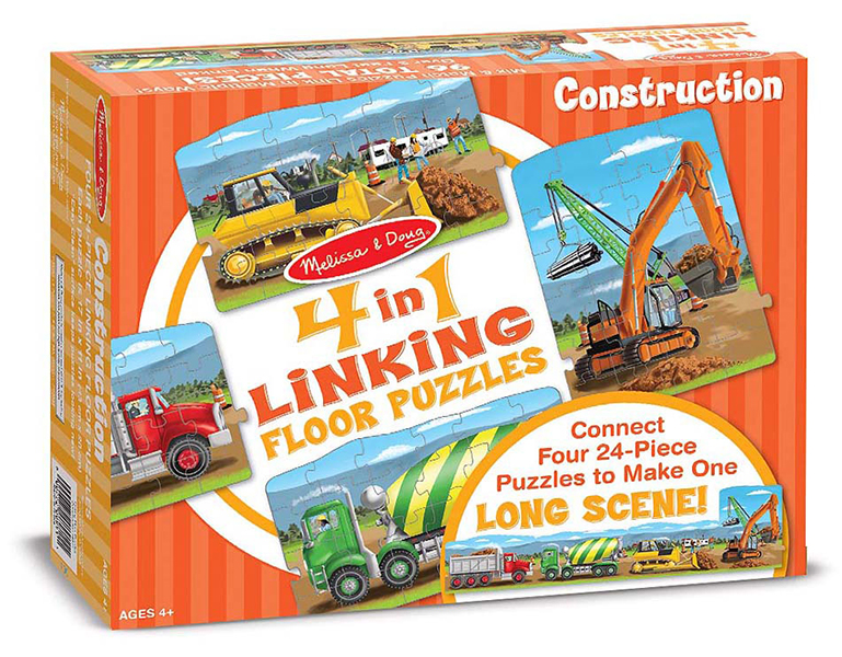 จิ๊กซอว์จัมโบ้ จิ๊กซอว์เด็ก ต่อภาพเชื่อมกันได้ Melissa & Doug 4-in-1 ...