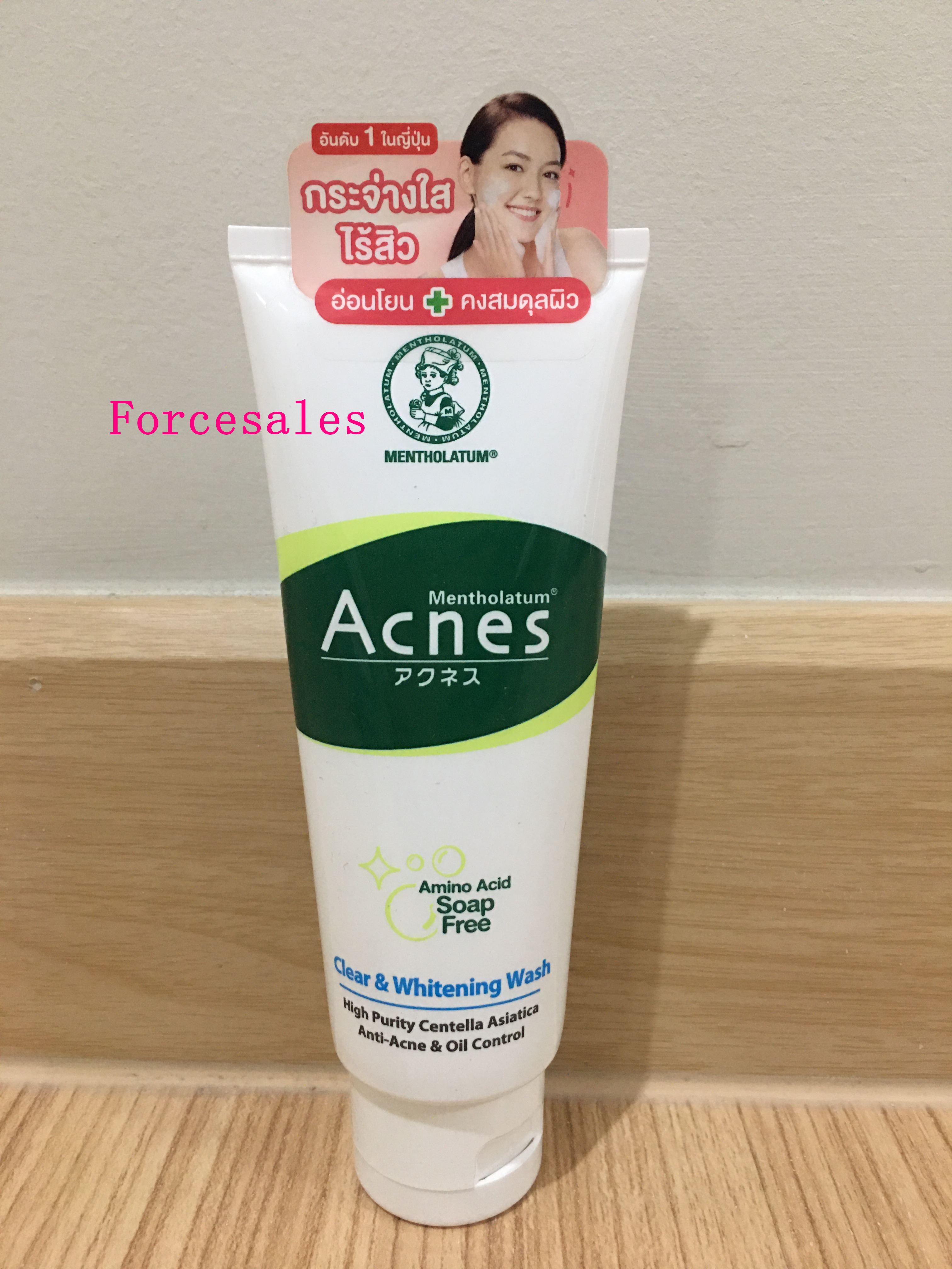 Mentholatum Acnes Clear & Whitening Wash 100g โฟมล้างหน้าเมนโทลาทั่ม แอคเน่ส์เคลียร์ แอนด์ ไวท์ ...