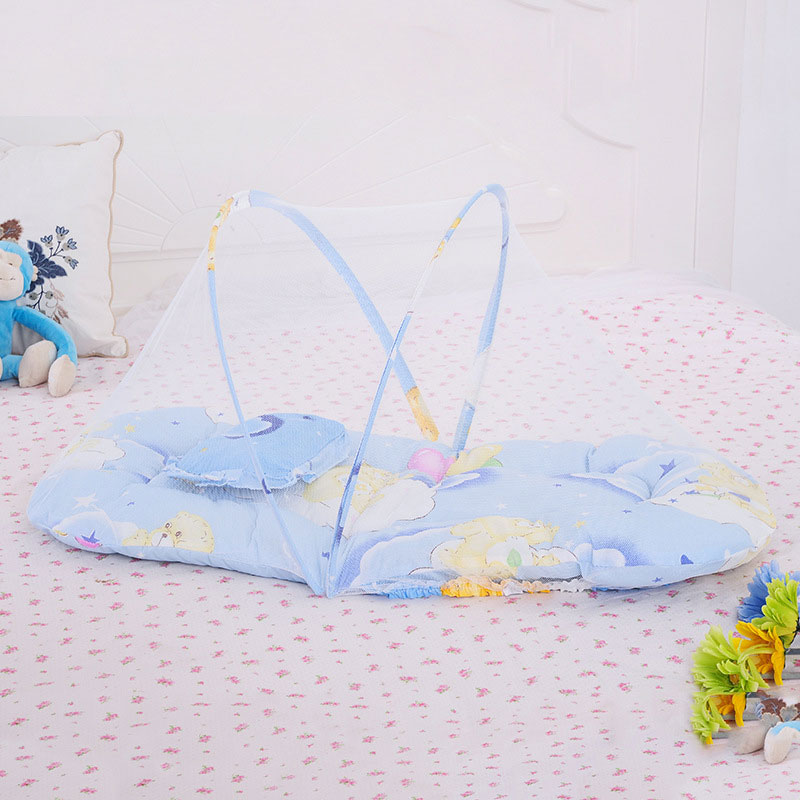 Baby Bed Mosquito Net Portable Foldable Baby Crib Netting Polyester ...