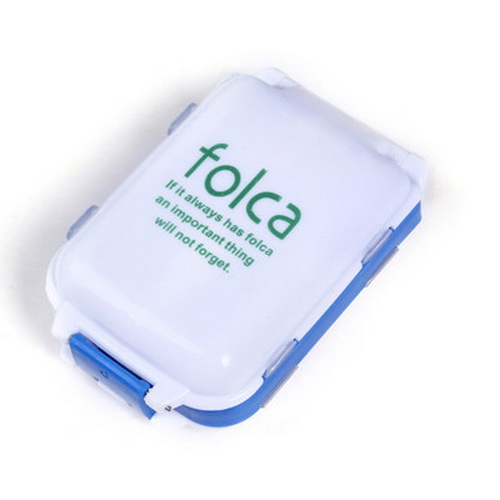 ::Homebestshop:: Folca Pill Box กล่องยา 8 ช่อง ตลับยา ทรงสี่เหลี่ยม ...