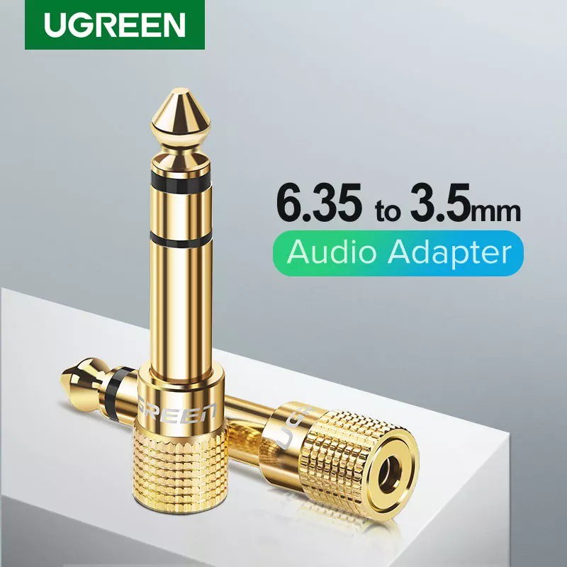 Ugreen Jack 3.5 Speaker Connector 6.35mm Male to 3.5mm Female Audio Connector Aux Cable for ...