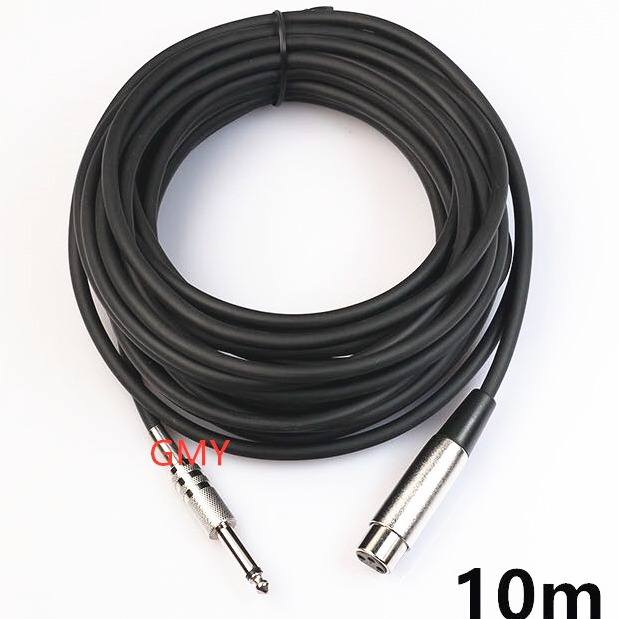 Durable Creative XLR 3 Pin Female Jack to 6.35mm Male Plug Stereo Audio ...