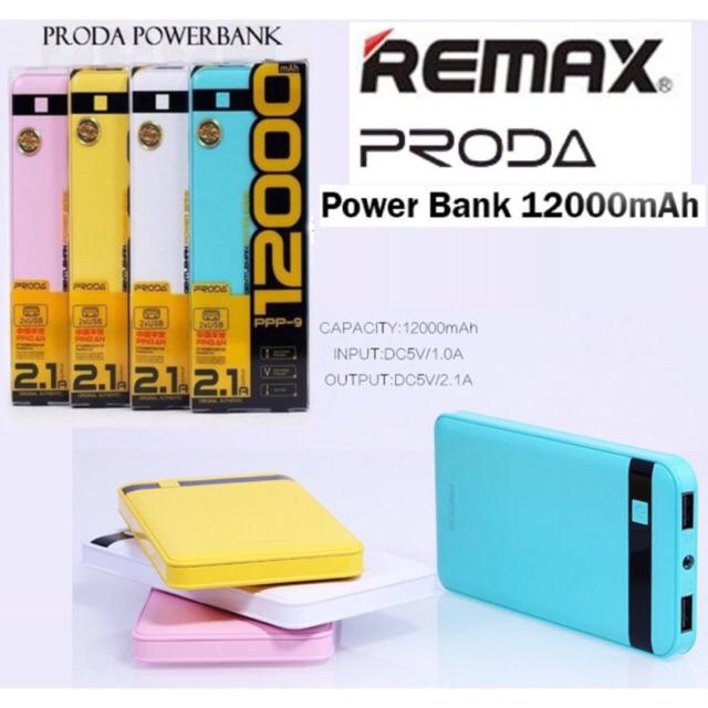 Remax Proda Power Bank 12000 mAh 2 Port รุ่น PPP-9 - Pama - ThaiPick