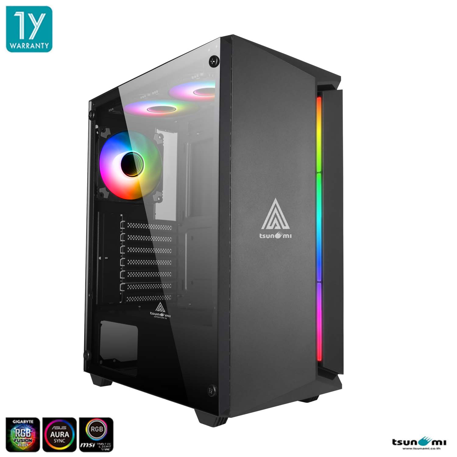 ชุดคอมโบ DIY 3in1 Tsunami Adventure L26M ATX Case DIAMOND-240 Liquid ...