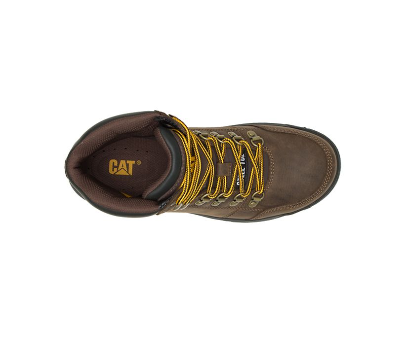 รองเท้า CATERPILLAR Outline Steel Toe Seal Brown P720996 - CATERPILLAR ...