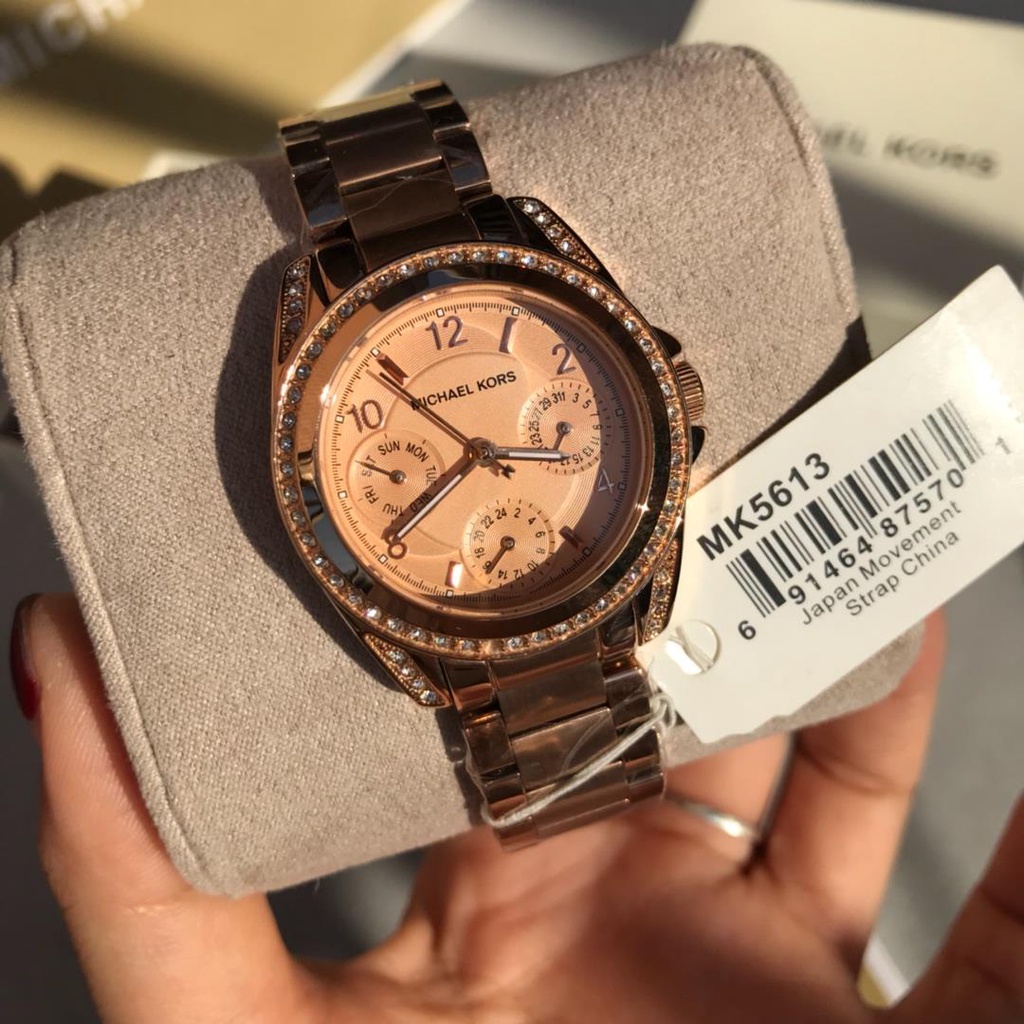 MICHAEL KORS Mini Blair Multi-Function Rose Gold นาฬิกาผู้หญิง รุ่น ...