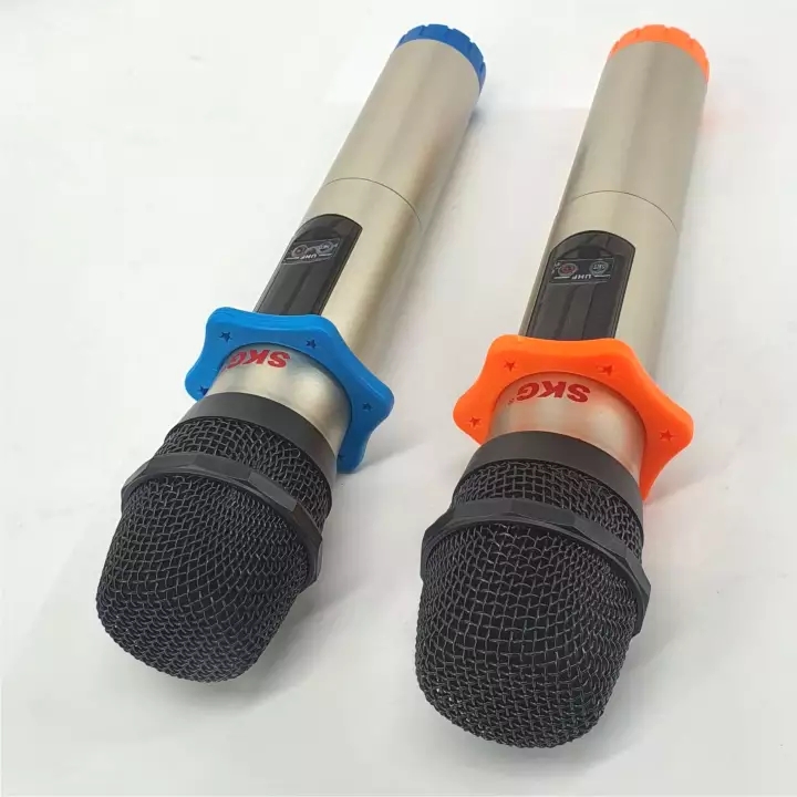 SKG ไมโครโฟน คู่ แบบมือถือ UHF ไร้สาย รุ่น SK-999 สีทอง , ไมค์ลอย ไมค์ลอยไร้สาย ไมโครโฟนไร้สาย ...