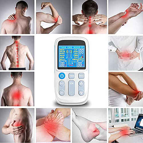 Four Channel TENS Unit EMS 20 Modes Muscle Stimulator for Pain Relief ...