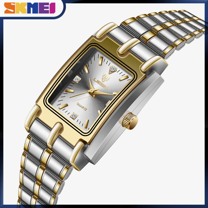 SKMEI ผู้หญิงนาฬิกาดิจิทัล Casual แฟชั่น สแตนเลสสตีลกันน้ำนาฬิกาข้อมือนาฬิกานาฬิกาผู้หญิง L1018 ...