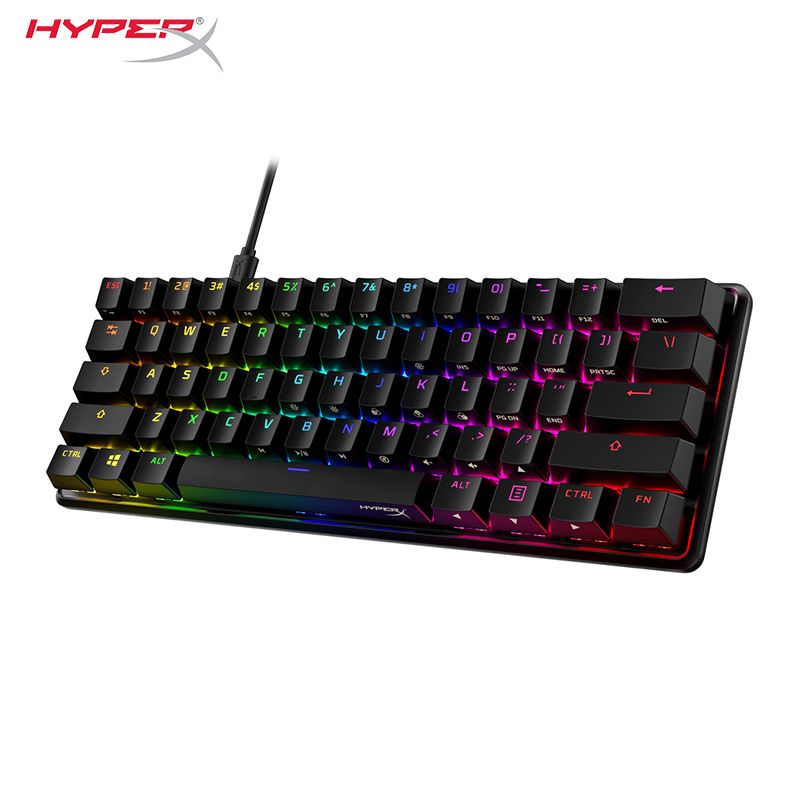 แป้นพิมพ์สำหรับเล่นเกม HyperX Alloy Origins 60 Mechanical Gaming Keyboard Game Mode 100- anti ...