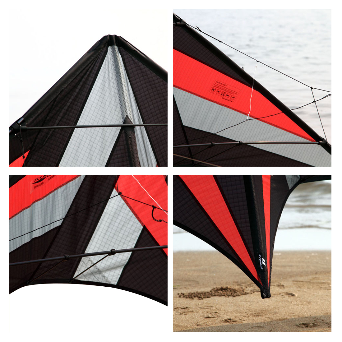 Freilein Professional 2.5m Stunt Kite Dual Line Sports Kites NEW FALCON ...