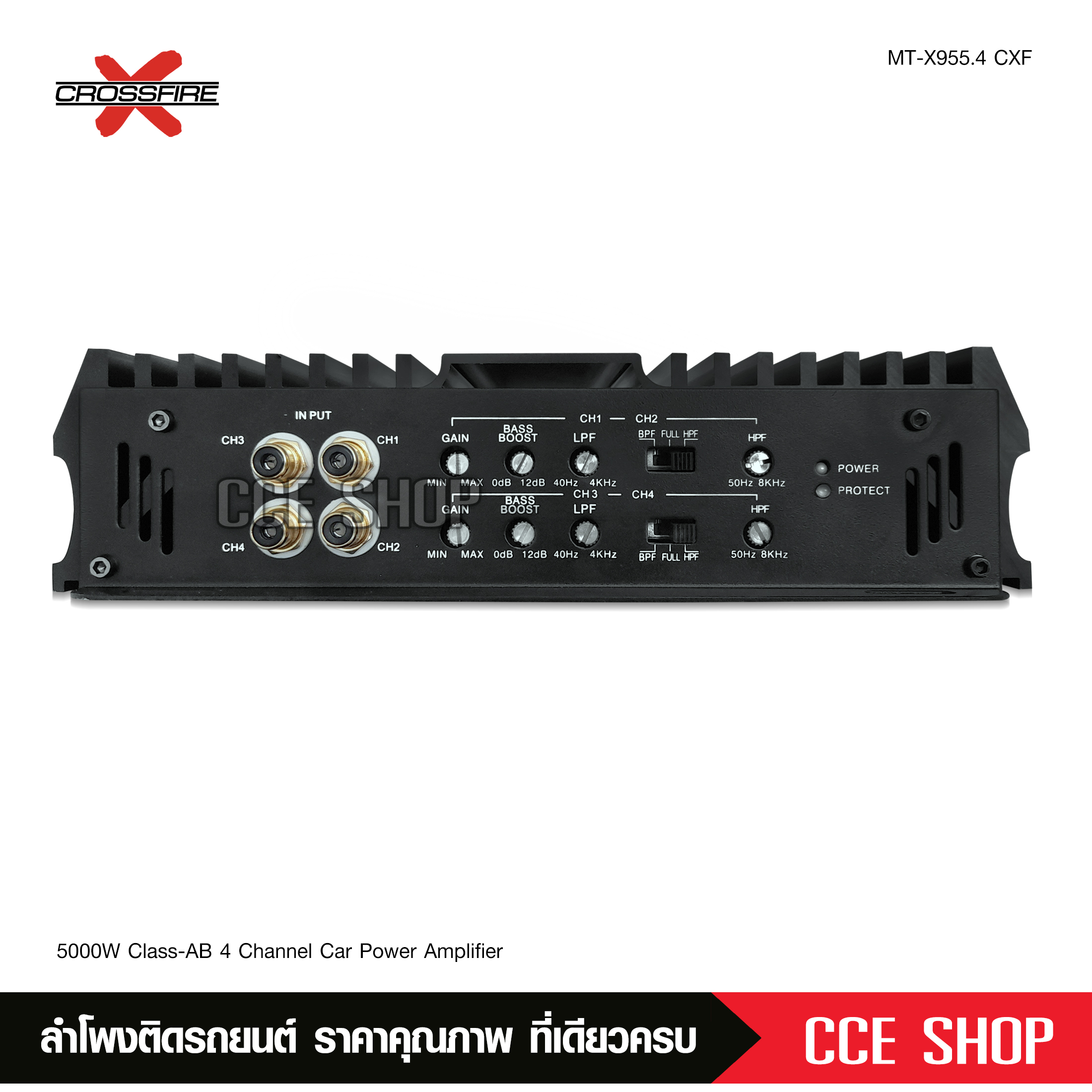 CROSSFIRE-X เพาเวอร์ Class AB 4CH รุ่น MT-X955.4 ทรานซิสเตอร์ TOSHIBA JAPAN รุ่นใหญ่แรงๆ เสียงดี ...
