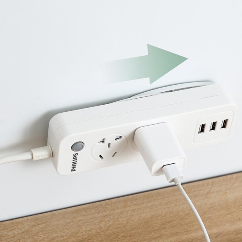 Seamless Punch Free Plug Sticker Holder Wall Fixer Power Strip Holders ...