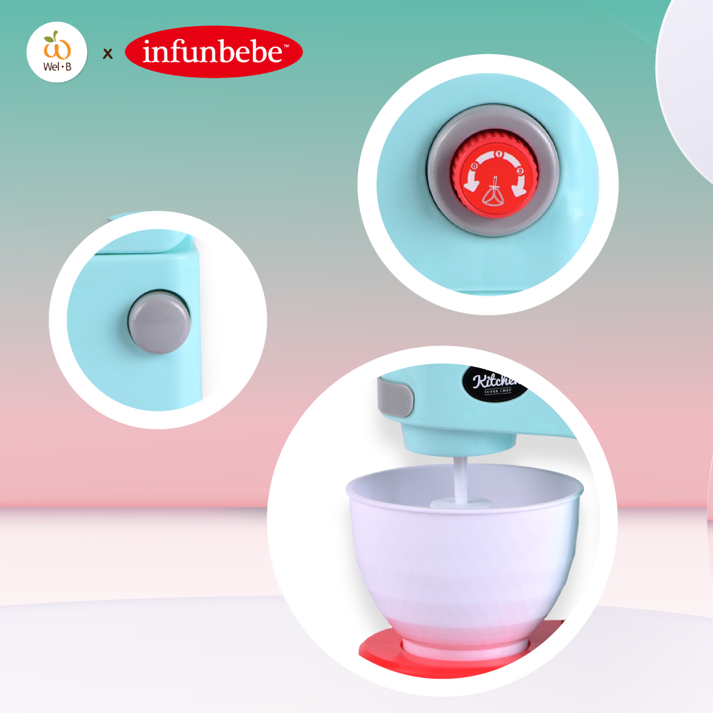 Wel-B x Infunbebe 1ST STAND MIXER (เครื่องผสมอาหารของเล่นเด็ก) - ของ ...