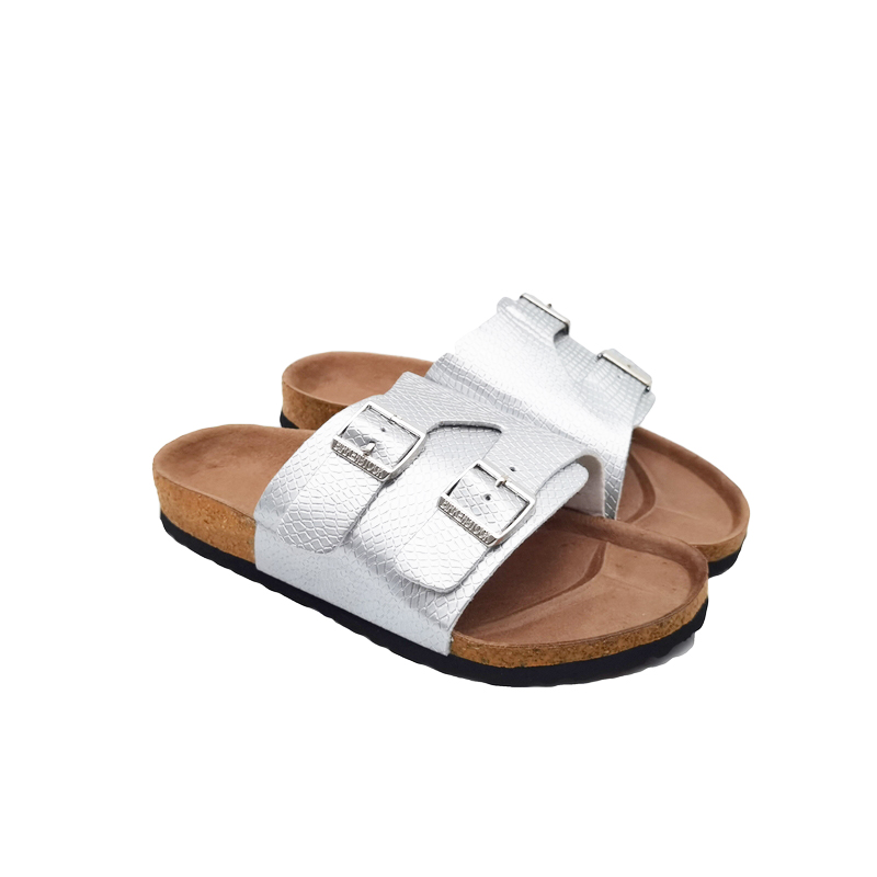 รองเท้าแตะหูหนีบผู้หญิง Birkenstock Arizona BF silver เงิน Unisex ...